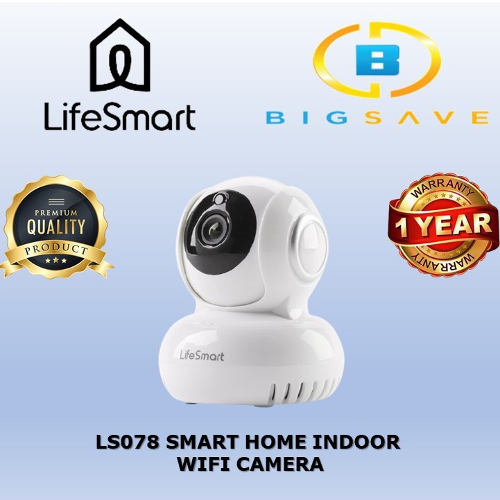 LIFESMART LS078 SMART HOME INDOOR WIFI CAMERA | Shopee Malaysia