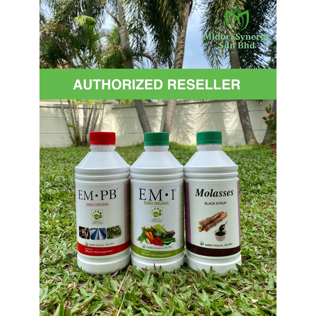 EM1 Effective Microorganisms EMRO ORIGINAL(1 litre) + EM Molasses (1 ...