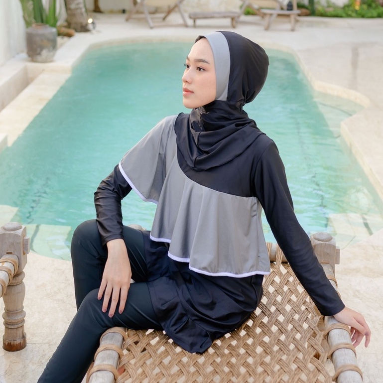 (Ready Stock) Women Muslimah Swimming Suit Swimwear Baju Renang ...