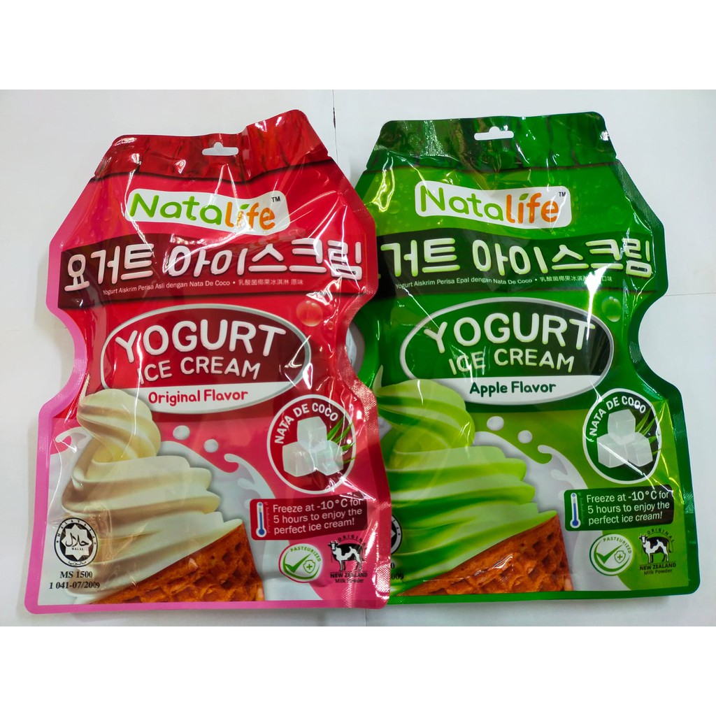 Natalife Yogurt Ice Cream Original/Apple Flavor 【300ml】60mlx5 pcs | Shopee Malaysia