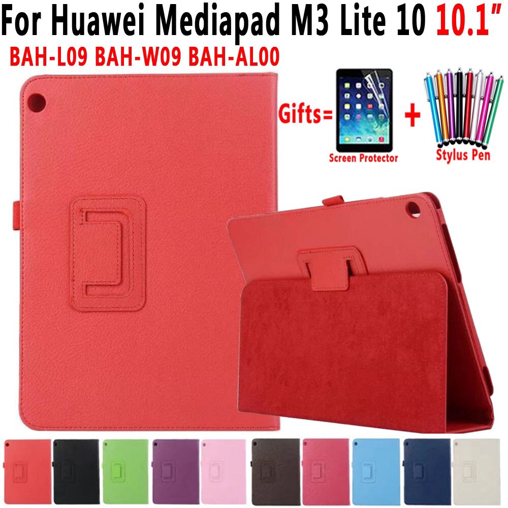 Huawei Mediapad M3 Lite 10 10.1 BAH-L09 AL00 Leather Smart Auto Awake ...
