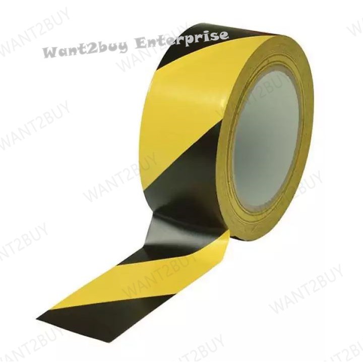 🇲🇾 🔥Ready Stock🔥 48mm x 33meter PVC Vinyl Durable Floor Marking Social ...