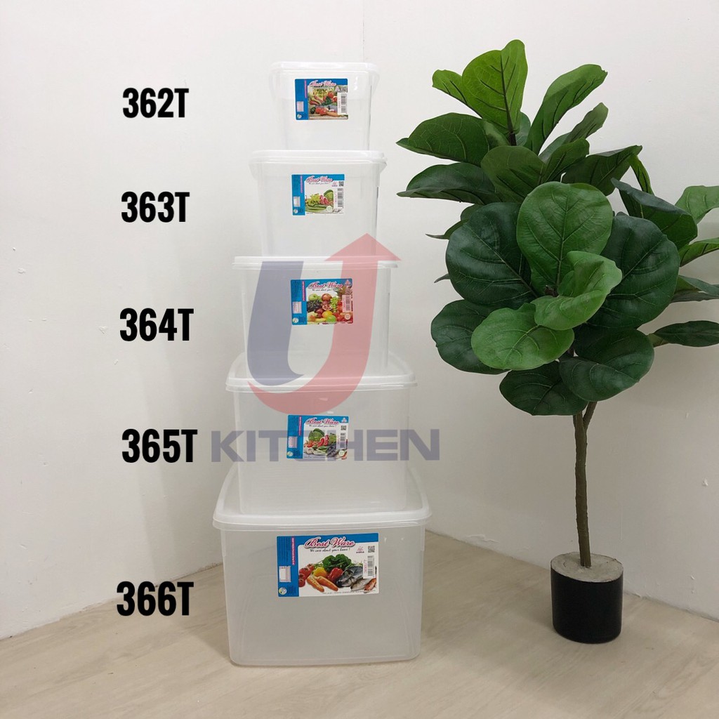 Bestware Transparent Plastic Freezer Container / Storage Container ...