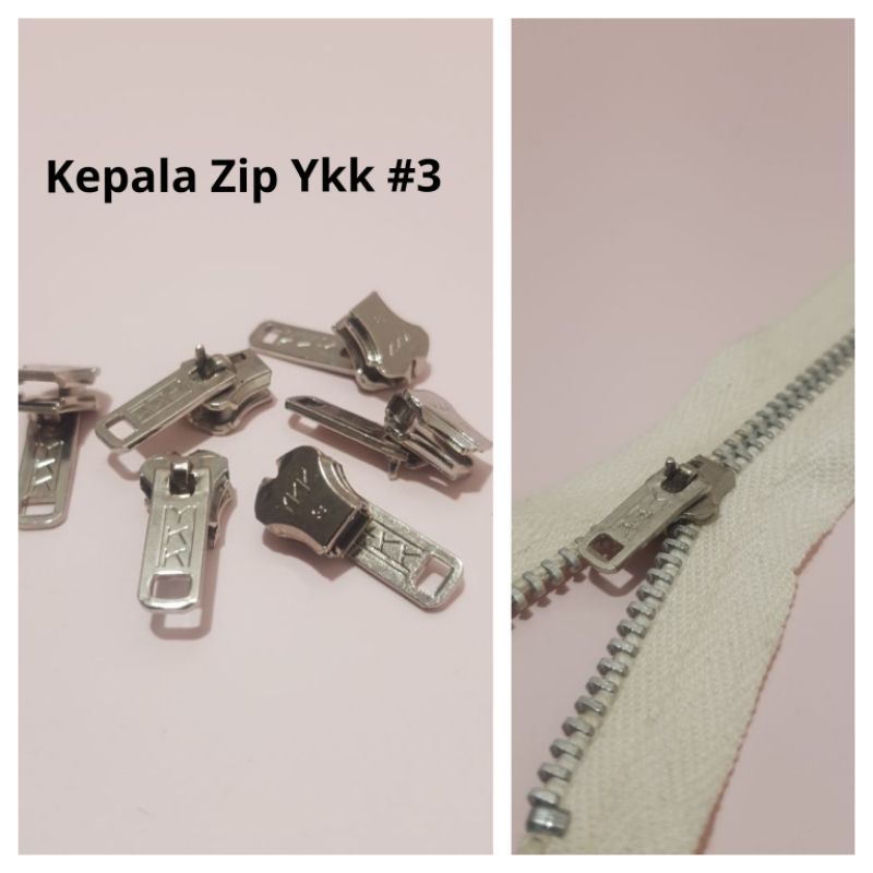 Kepala Zip YKK #3, #4.5, #5, #10 / YKK Zipper Head (1pc) | Shopee Malaysia