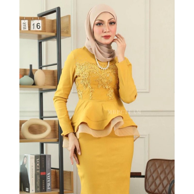 ANGELINA / ANGELA LACEY PEPLUM | Shopee Malaysia