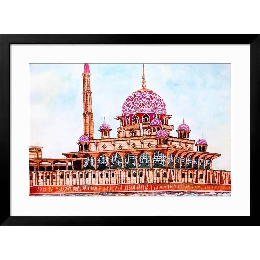 Art Print Painting of Masjid Putra Putrajaya 01 | Shopee Malaysia