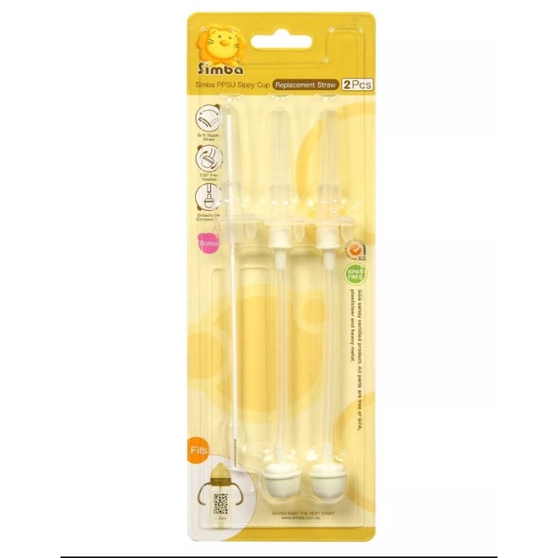 Simba PPSU Sippy Cup Replacement Straw (2pcs) | Shopee Malaysia