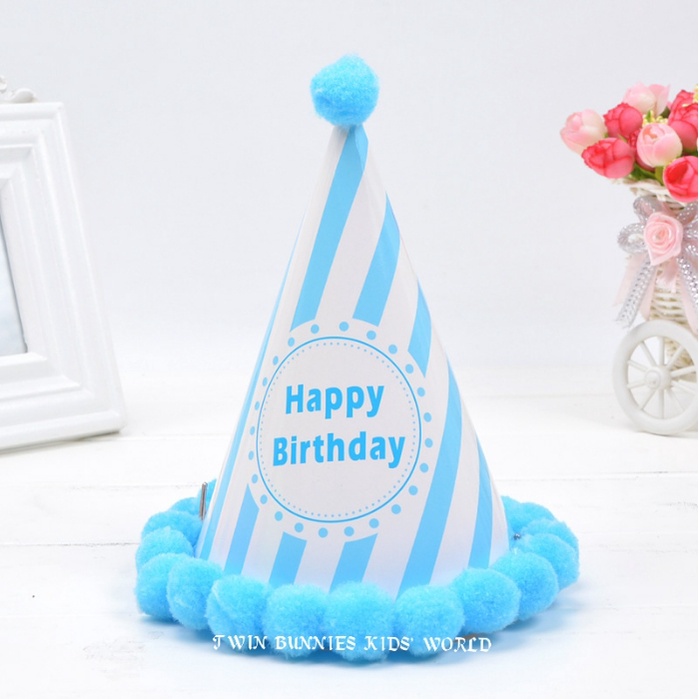 TB 1PC Kids Party Hat Kids Birthday Hat Goodies Birthday Birthday Cap ...