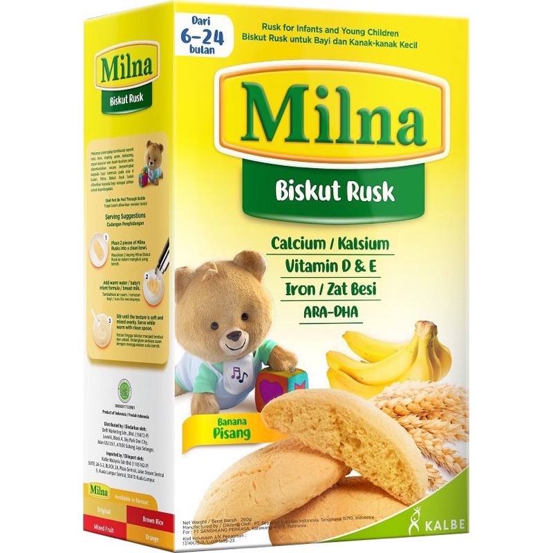 Milna Baby Biskut Rusk / Milna Baby Cereal Bijirin Bayi | Shopee Malaysia