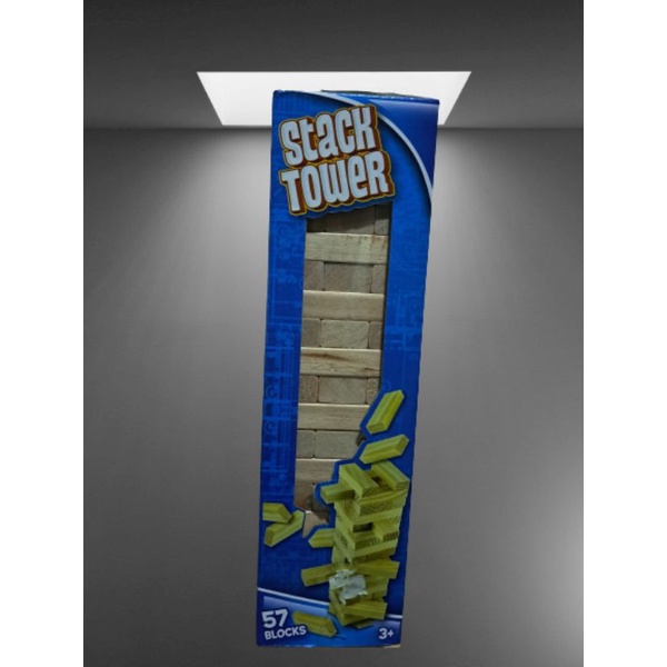 jenga tower 57 blocks wood tiles | Shopee Malaysia