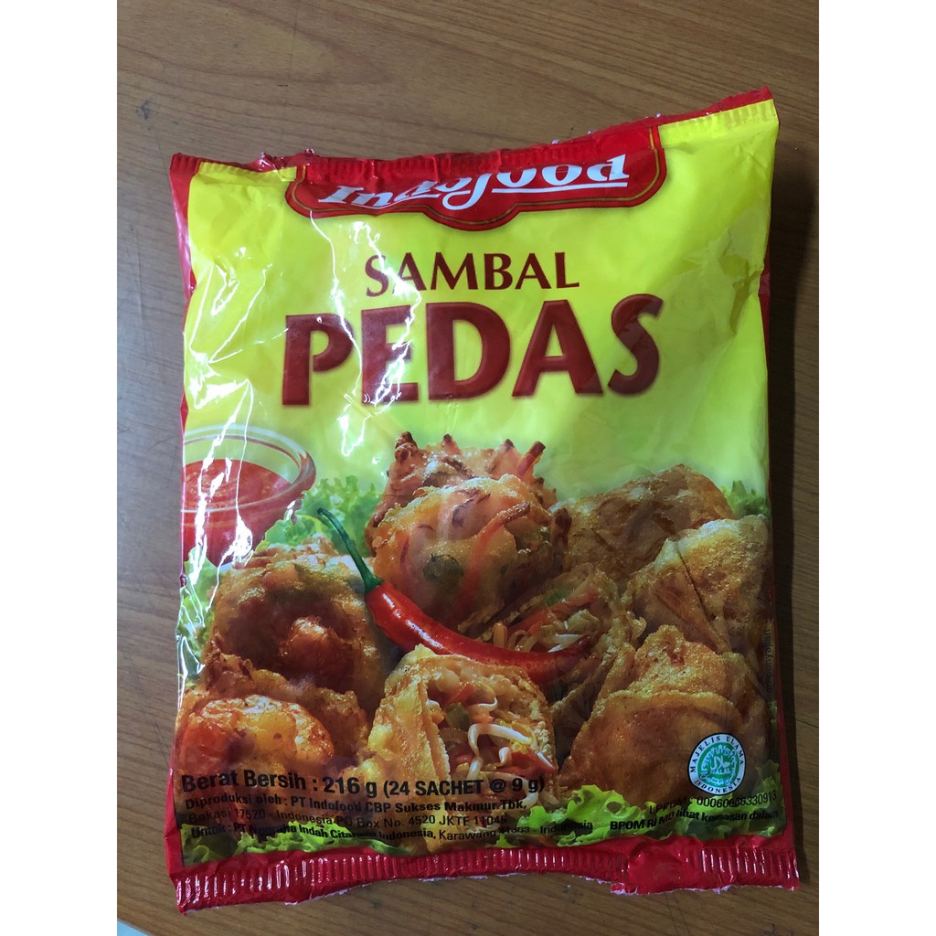 Indofood Spicy Sambal (sachet) | Shopee Malaysia