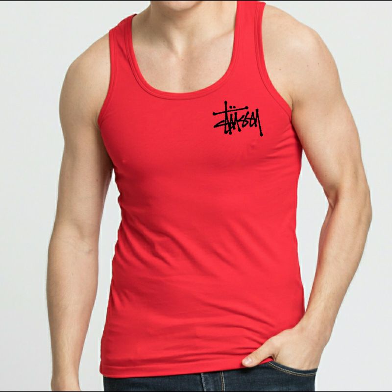 Men's Singlet Shirt Cotton Combed Men's Singlet Shirt Tanktop Men's ...