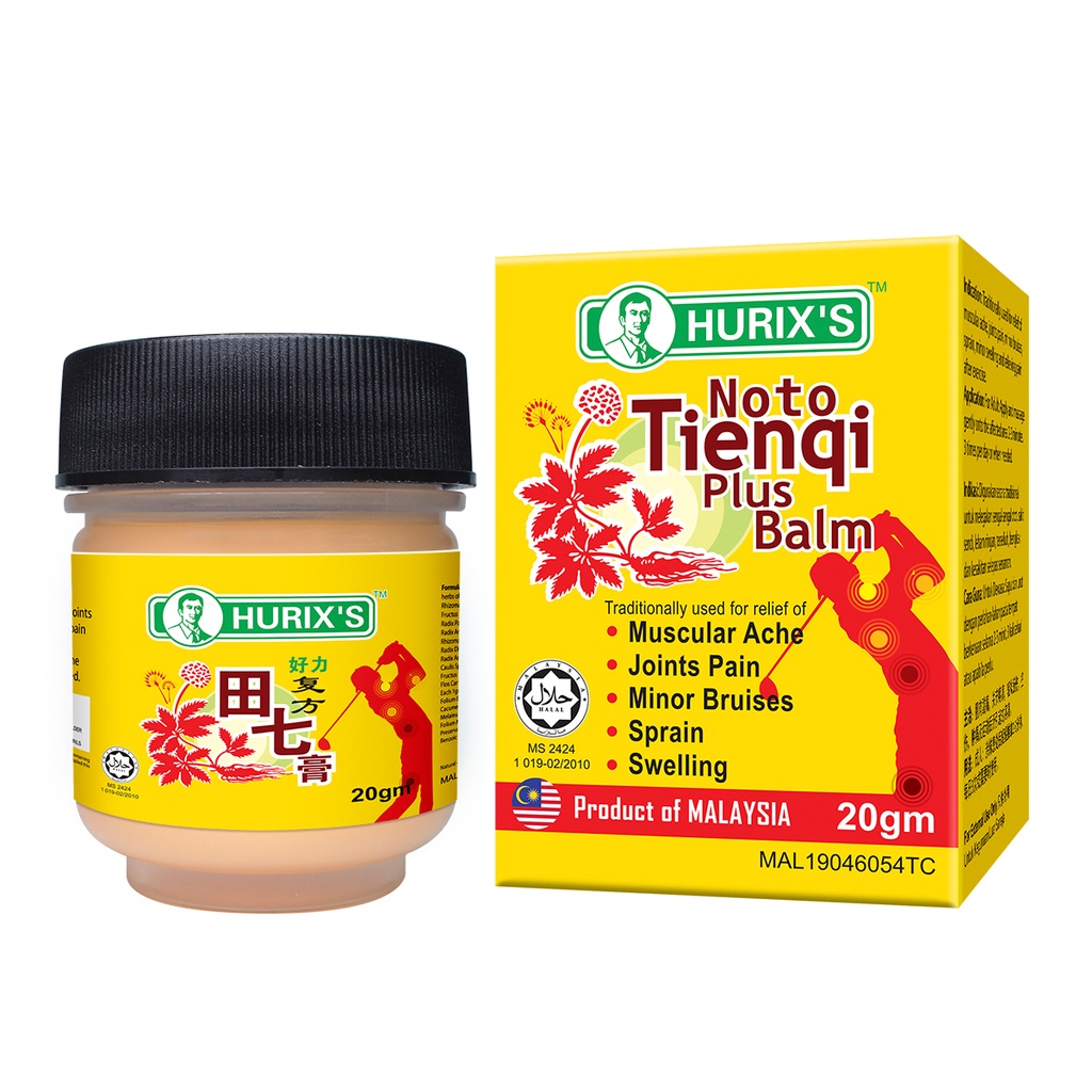 HURIX'S NOTO TIENQI PLUS BALM - joints and muscle pain reliever ...