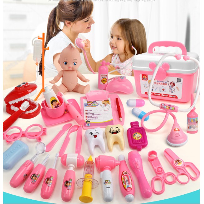 [Stock in Malaysia] Kid Play Doctor Game Toys Set Cosplay Doctors ...