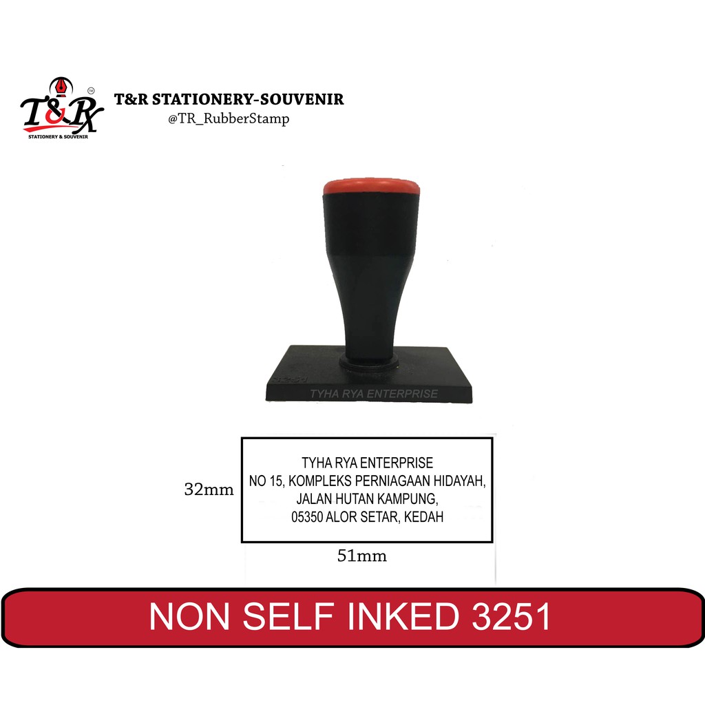 3251 (Non Self Inked Rubber Stamp) | Shopee Malaysia