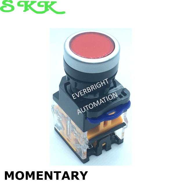 22mm LA38 Round Momentary Non-Latching Self Reset Push Button 1NO 1NC | Shopee Malaysia