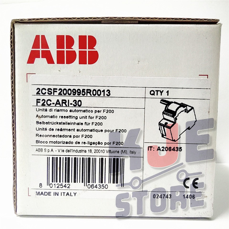 ABB F2C-ARI-30 Auto Reclosing Unit Auto Reset 3sec / 30sec + TM15/12 ...