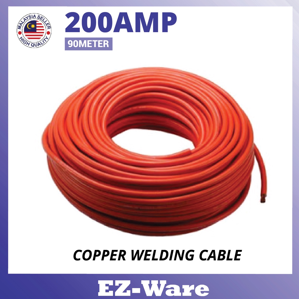 PRO-WELD 200AMP COPPER WELDING CABLE (90mtr/ROLL) MADE IN THAILAND ...