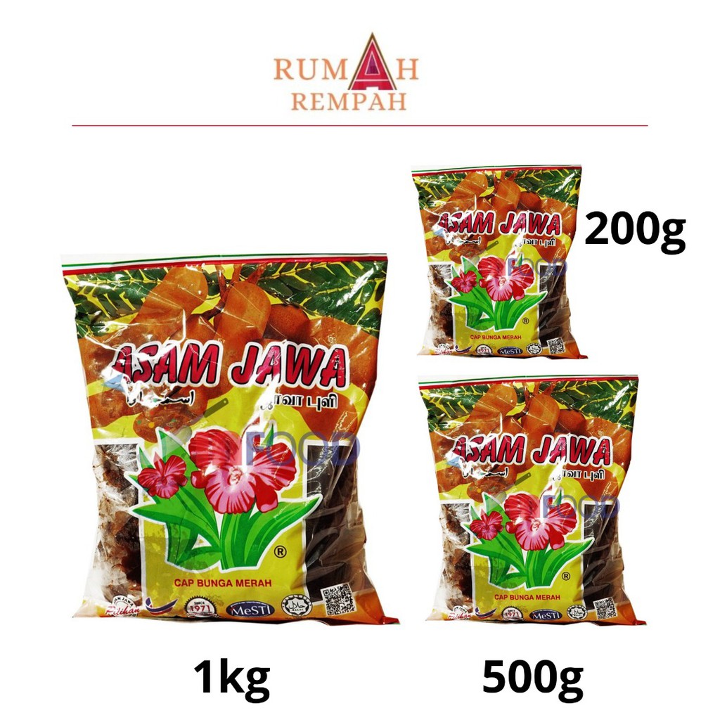 [ READY STOCK ] Cap Bunga Merah Asam Jawa (Tamarind) 亞參膏 200g / 500g ...