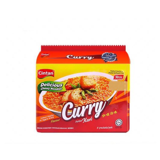 Cintan Mee Curry / Cintan Instant Noodles Curry Flavour (75g x 5 ...
