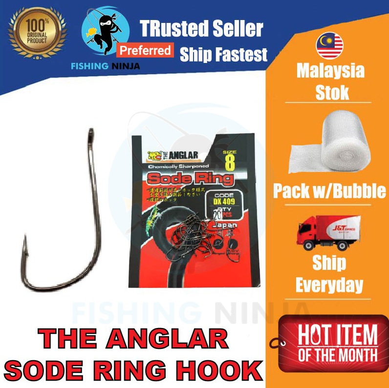 AHKAW The Anglar Sode Ring (DX 409) Hooks/SODE RING HOOK/FISHING HOOK ...