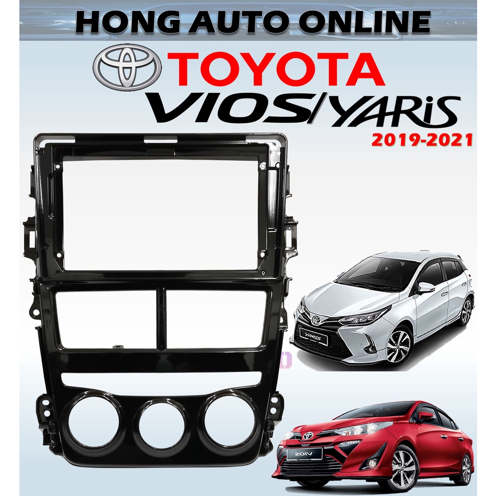 TOYOTA VIOS/YARIS 2019-2021 ANDROID CASING 9''(MANUAL AIR-COND ...