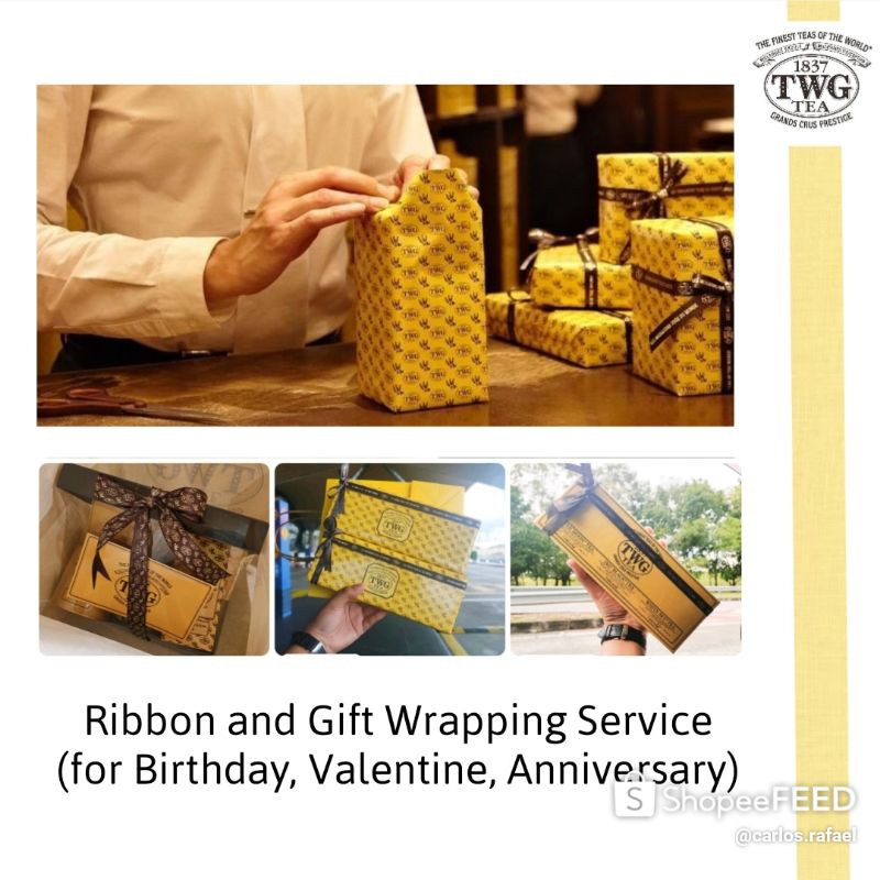 TWG Tea - Ribbon and Gift Wrapping Service | Shopee Malaysia