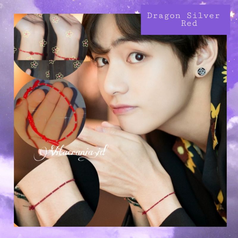 [Dragon Silver] BTS V KIM TAEHYUNG Bracelet | Kpop idol bracelet | Bts ...