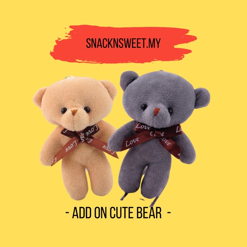 (Random) Cute teddy bear for gift (Add ON) | Shopee Malaysia
