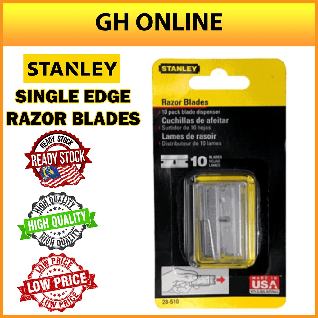 STANLEY SINGLE EDGE RAZOR BLADES | Shopee Malaysia