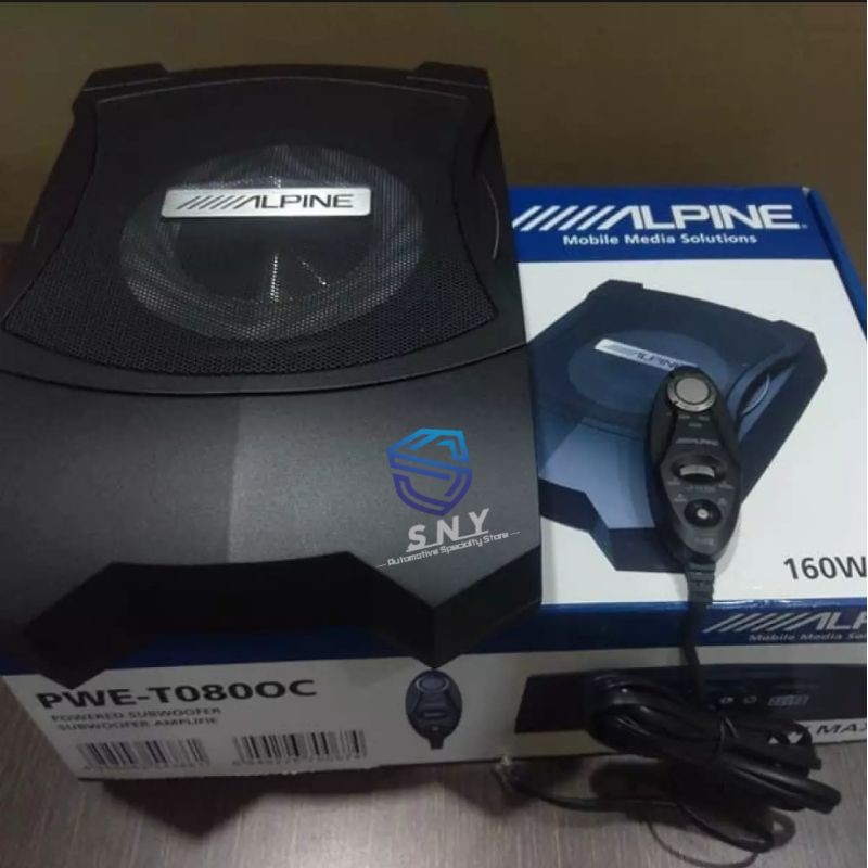 ALPINE PWE-T080 OC UNDERSEAT 8”SUBWOOFER POWER AMPLIFIER | Shopee Malaysia