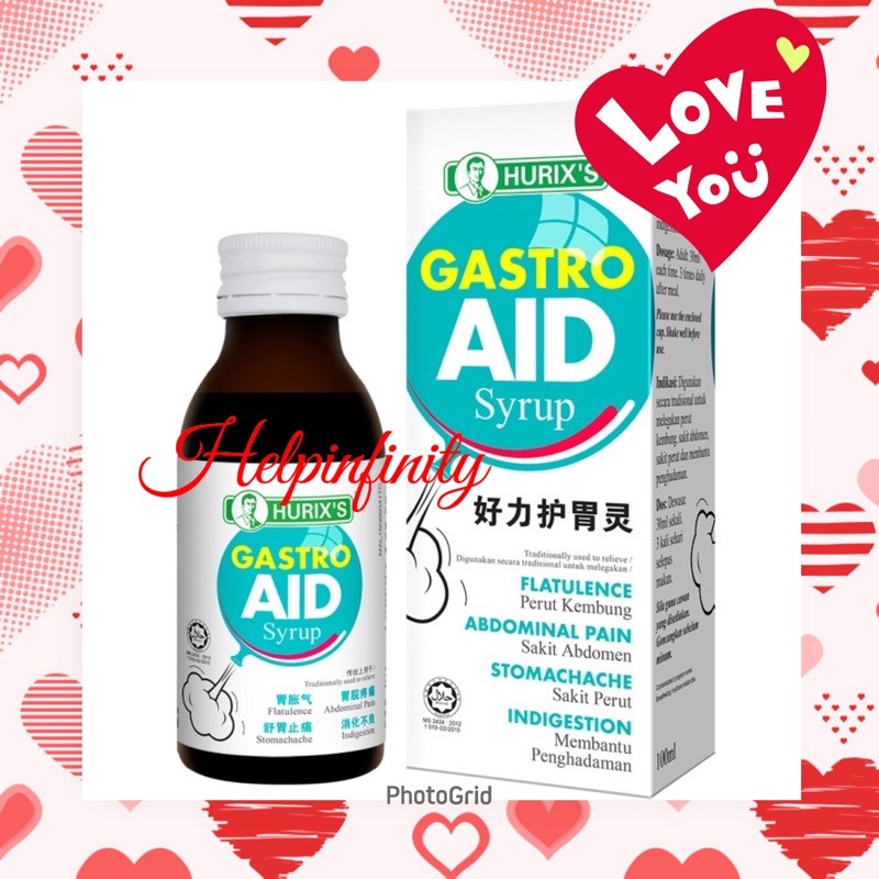 Hurix’s Gastro Aid Syrup 100ml to Relieve Indigestion Stomach ...
