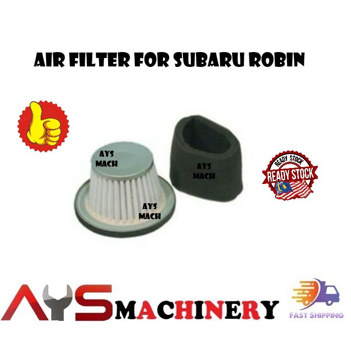 Subaru Robin 227-32610-07 EY22 EY20 Engine Air Filter For Subaru Robin ...