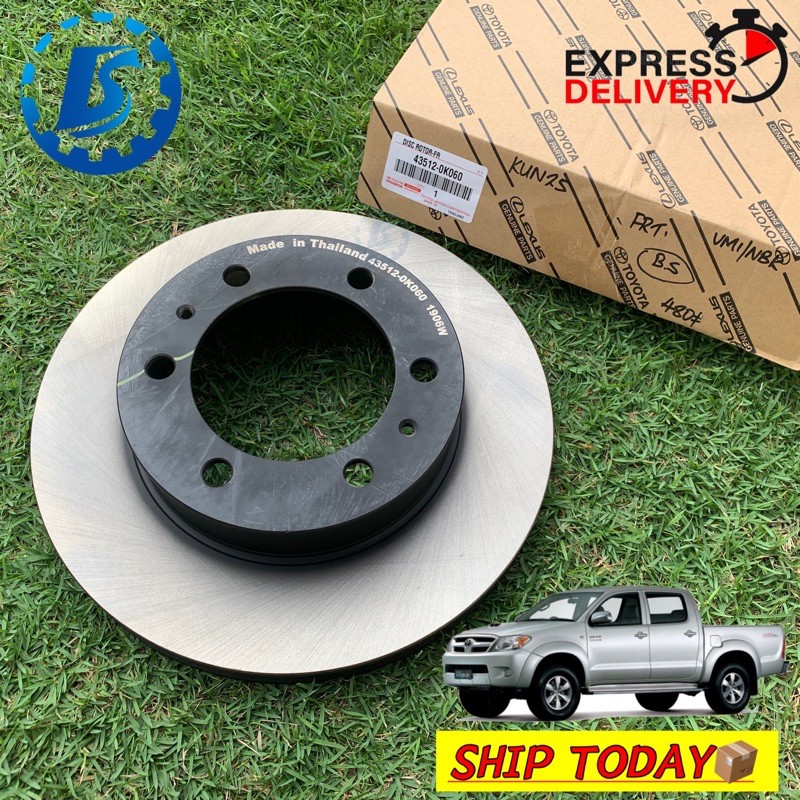 (2pcs) TOYOTA HILUX KUN25 KUN26 FORTUNER TGN51 KUN50 Front DISC ROTOR ...