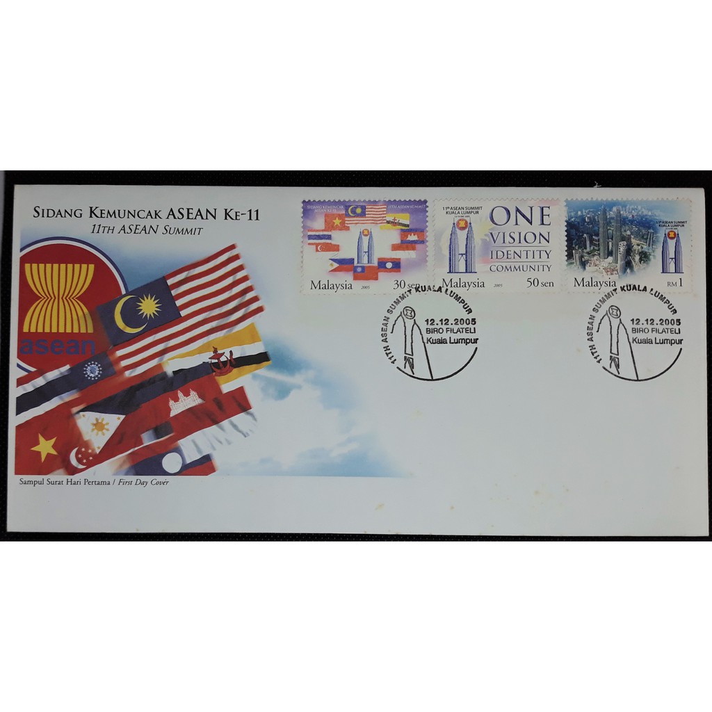 2005 First Day Cover Malaysia – 11th ASEAN Summit | Shopee Malaysia