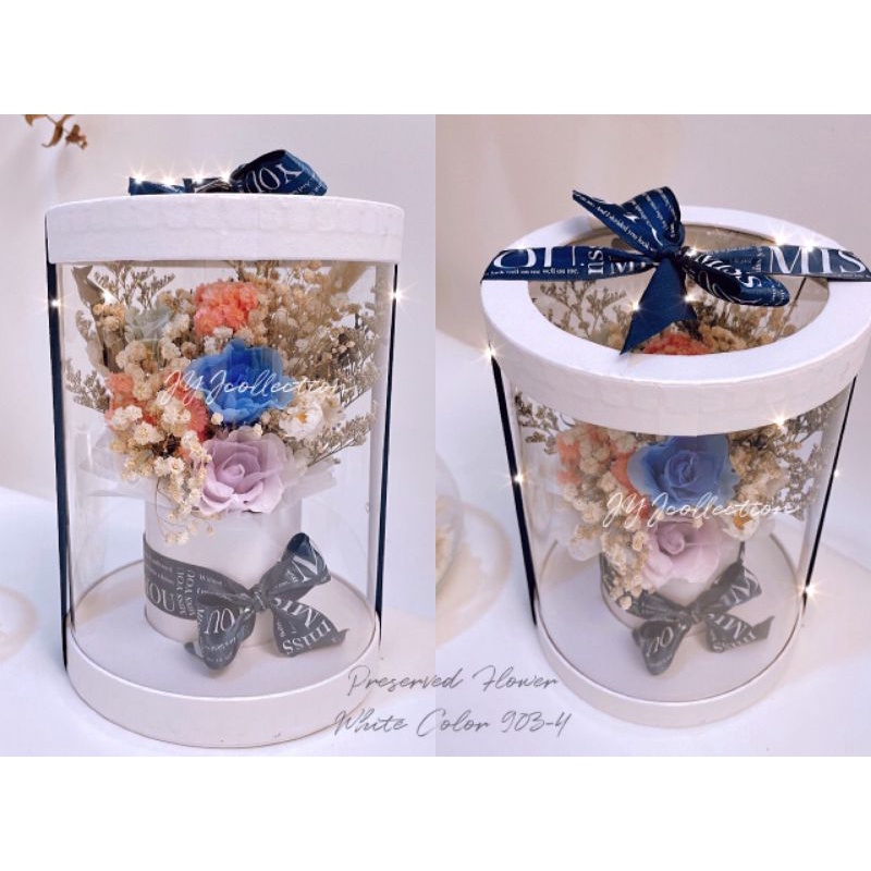 Preserved Flower Box Table Flower 永生花系列 永生花花桶 永生玫瑰 | Shopee Malaysia