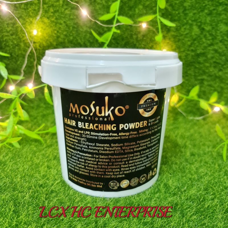 Mosuko Super Light & Smooth Hair Bleaching Powder 500g (Premium Grade ...