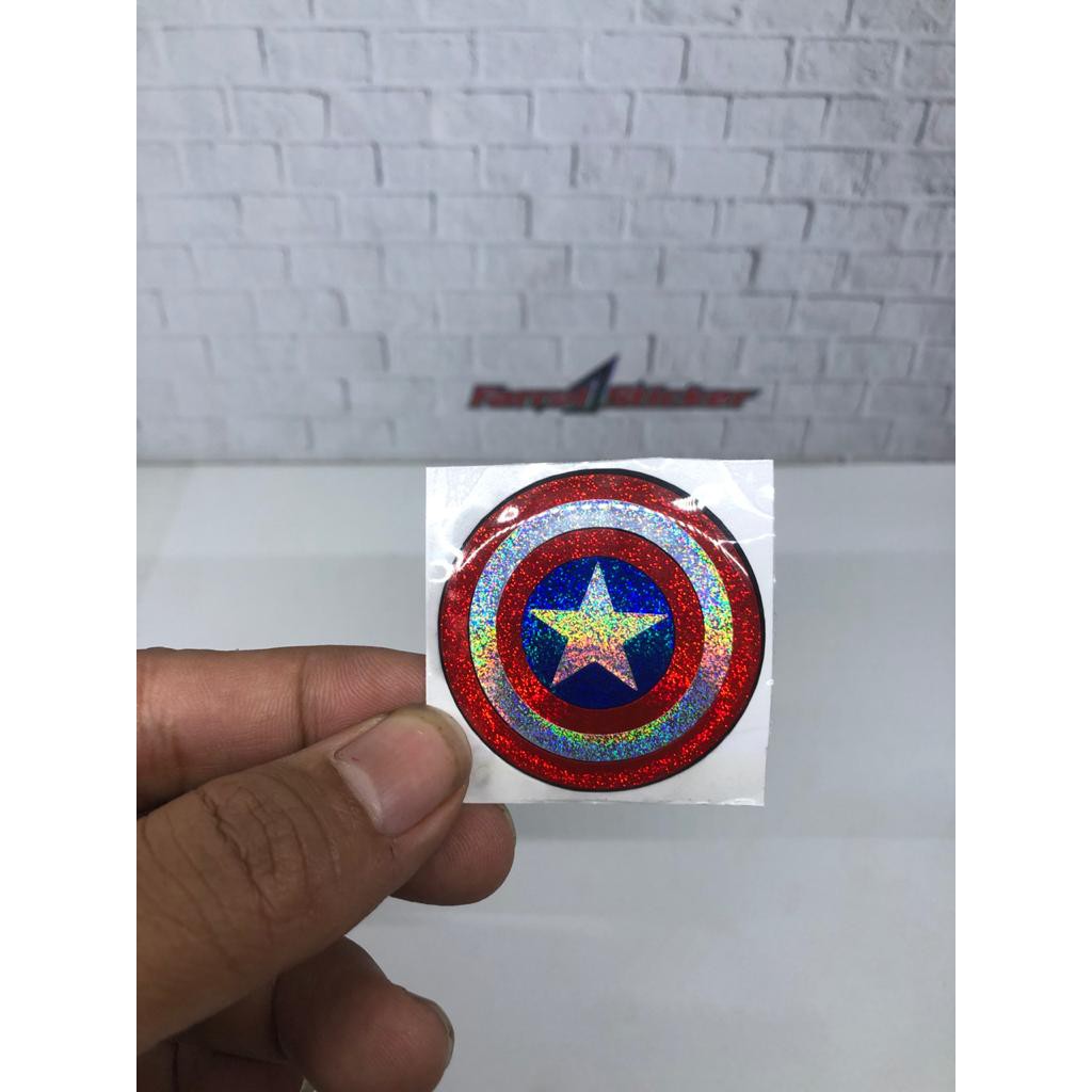 Captain AMERICA 3D embossed sticker | Shopee Malaysia