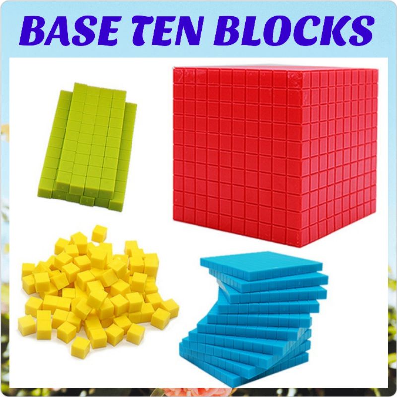 [Ready Stock] 121 Pcs Base Ten Blocks Set Learning Maths Manipulative ...