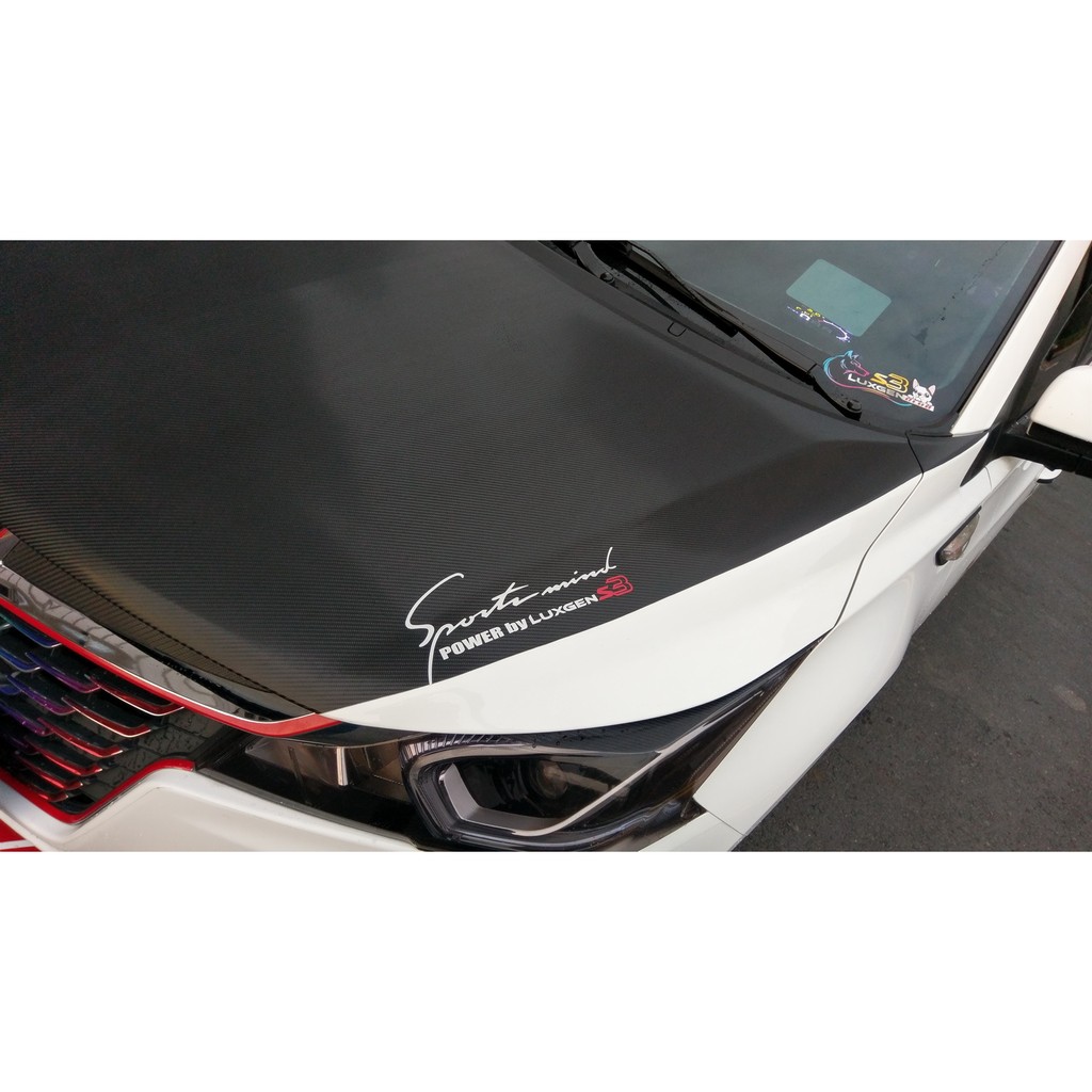 Luxgen Club S3 Exclusive Engine Hood Sports Edition Team Sticker (White ...