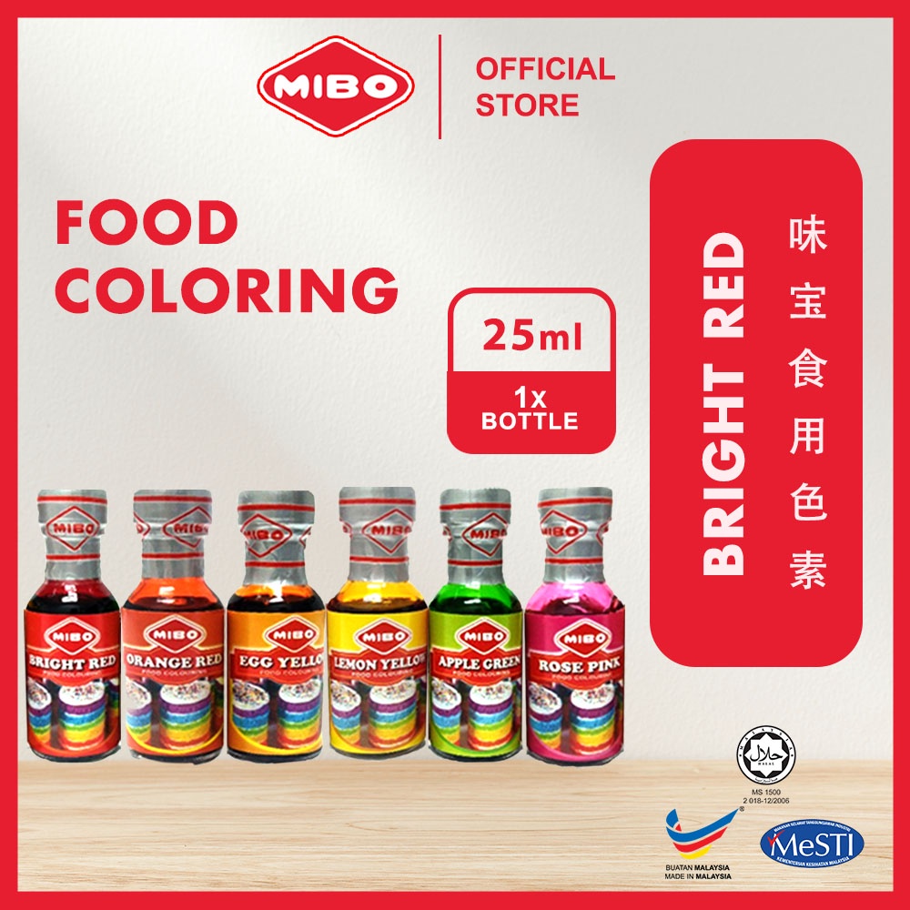 [Ready Stock] MIBO Cecair Pewarna Makanan/Food Colouring Liquid 25ML ...