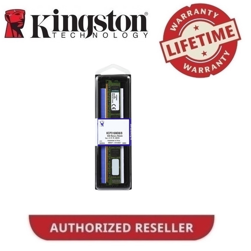 Kingston BrandedRAM 8GB 1600MHz DDR3 ECC CL8 Desktop Memory (KCP316ND8 ...