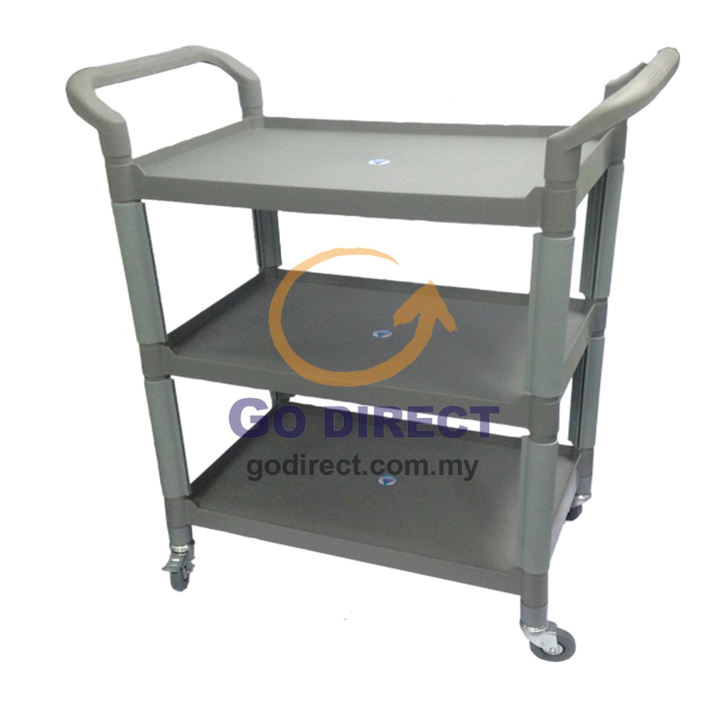 TOYOGO 3Tiers Serving Cart Trolley w Wheels Restaurant Kitchen Medical ...