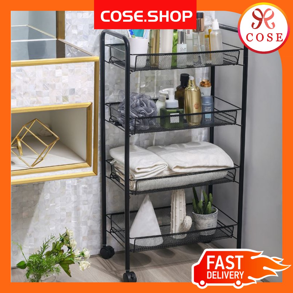COSE Multipurpose Trolley Rack With Wheel Trolley Storage Rack Kitchen ...