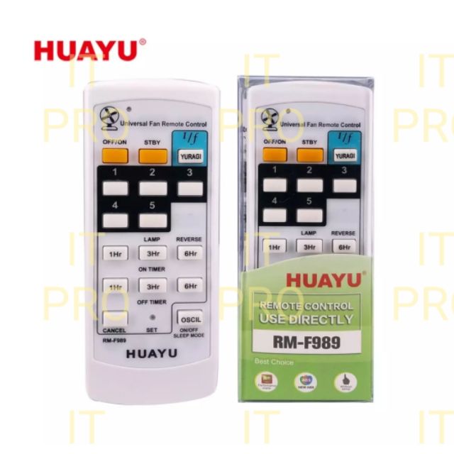 PRO🏠HUAYU RM-F989 Fan Universal Remote Control | Shopee Malaysia