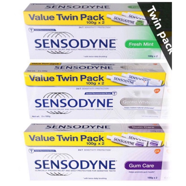 Sensodyne Toothpaste Twin pack 100g x2 Gentle Whitening Gum care ...