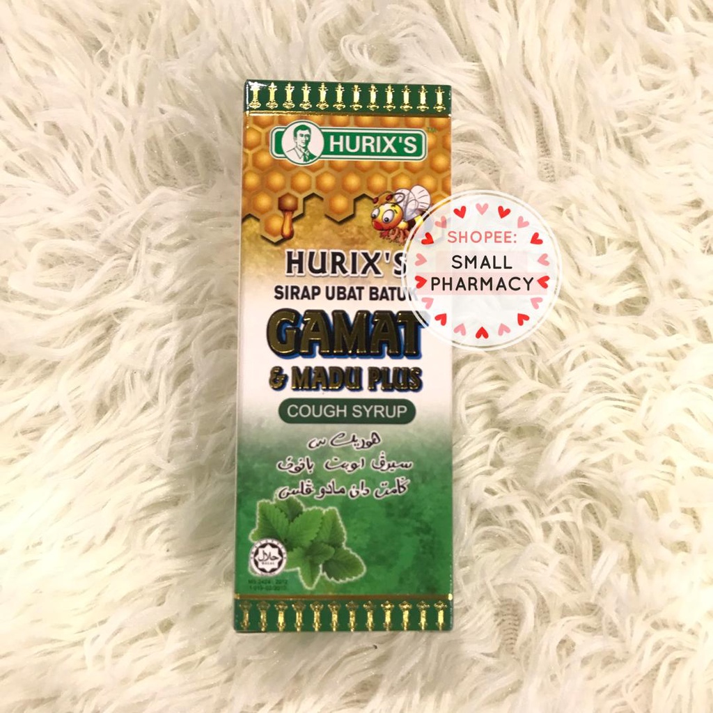 Hurix’s Sirap Ubat Batuk Gamat & Madu Plus Cough Syrup 60ml / 100ml ...