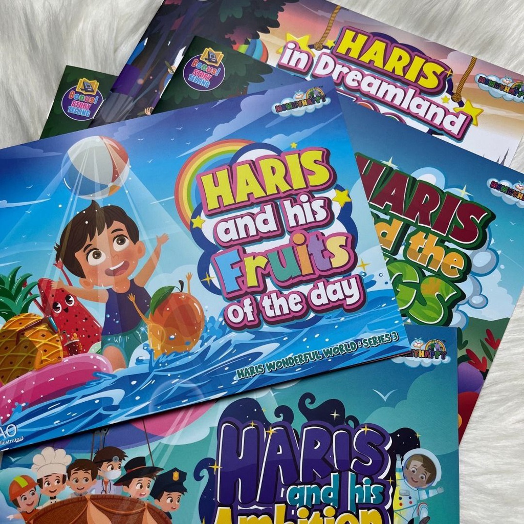 [READY STOCK] MH : Haris Wonderful World - A5 english storybook buku ...