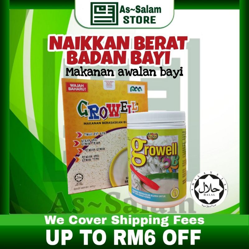 GROWELL Makanan Bijirin Bayi Tambah Berat Badan Baby Selera Makan Kanak ...