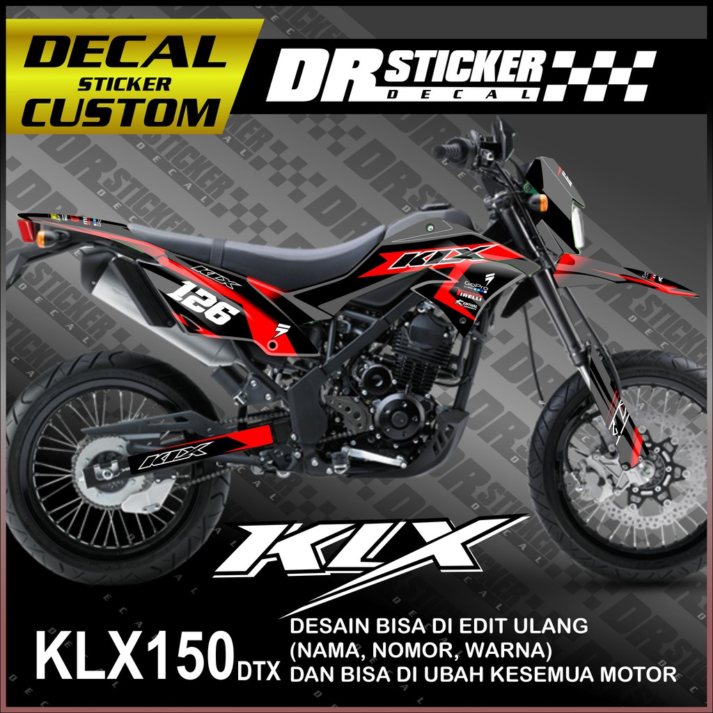 Decal Sticker KlX 150 D'tracker Design Racing Decal Full Body Dtracker ...